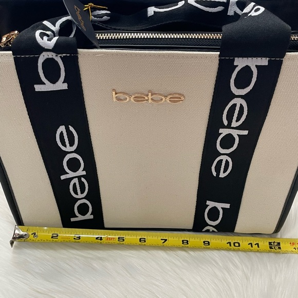 bebe | Bags | Bebe Hana Canvas Sm Satchel Totescrossbody Bags In Color ...